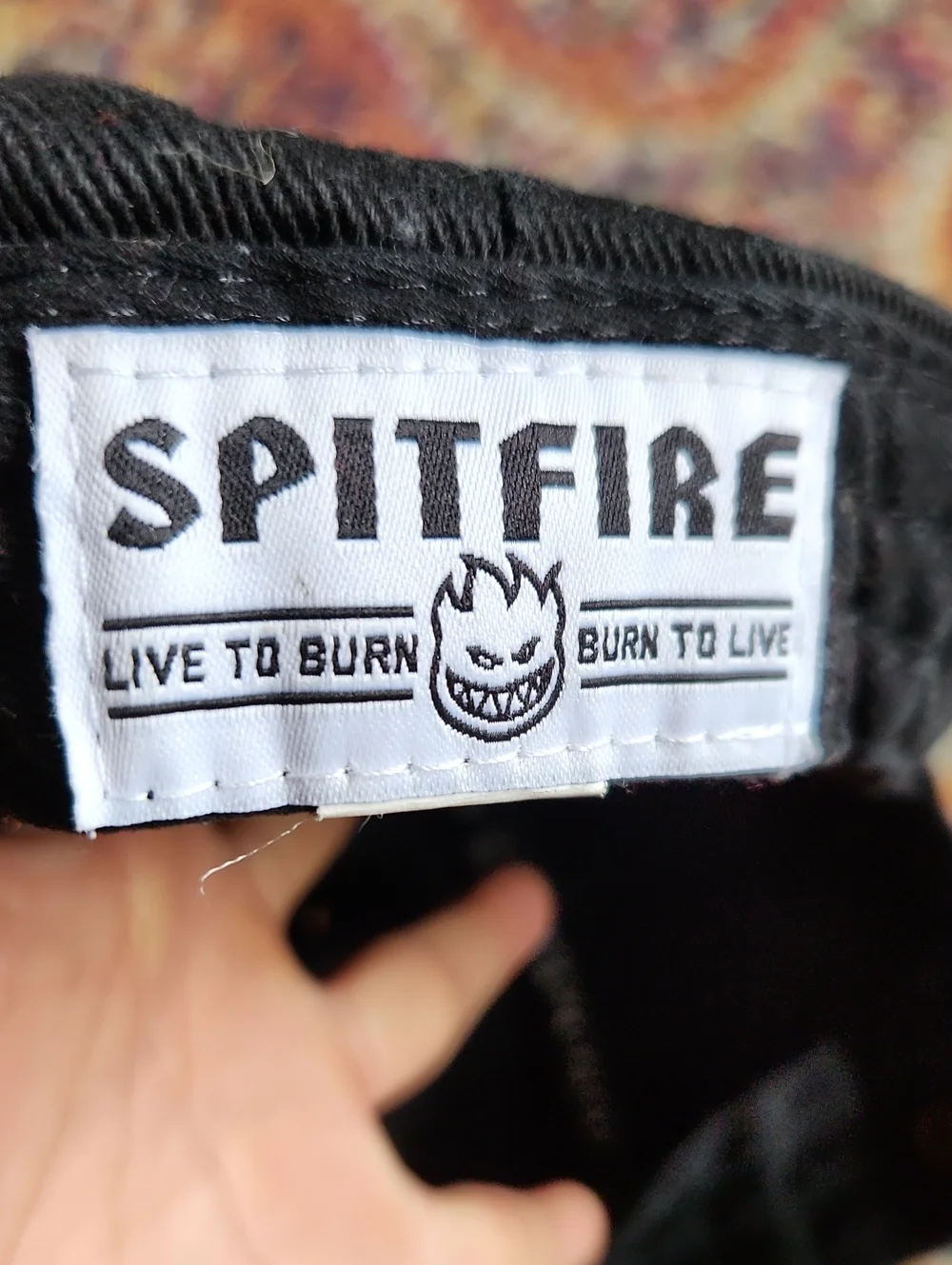 Spitfire | Accessories | Spitfire Black Cap With White Spitfire Flame ...